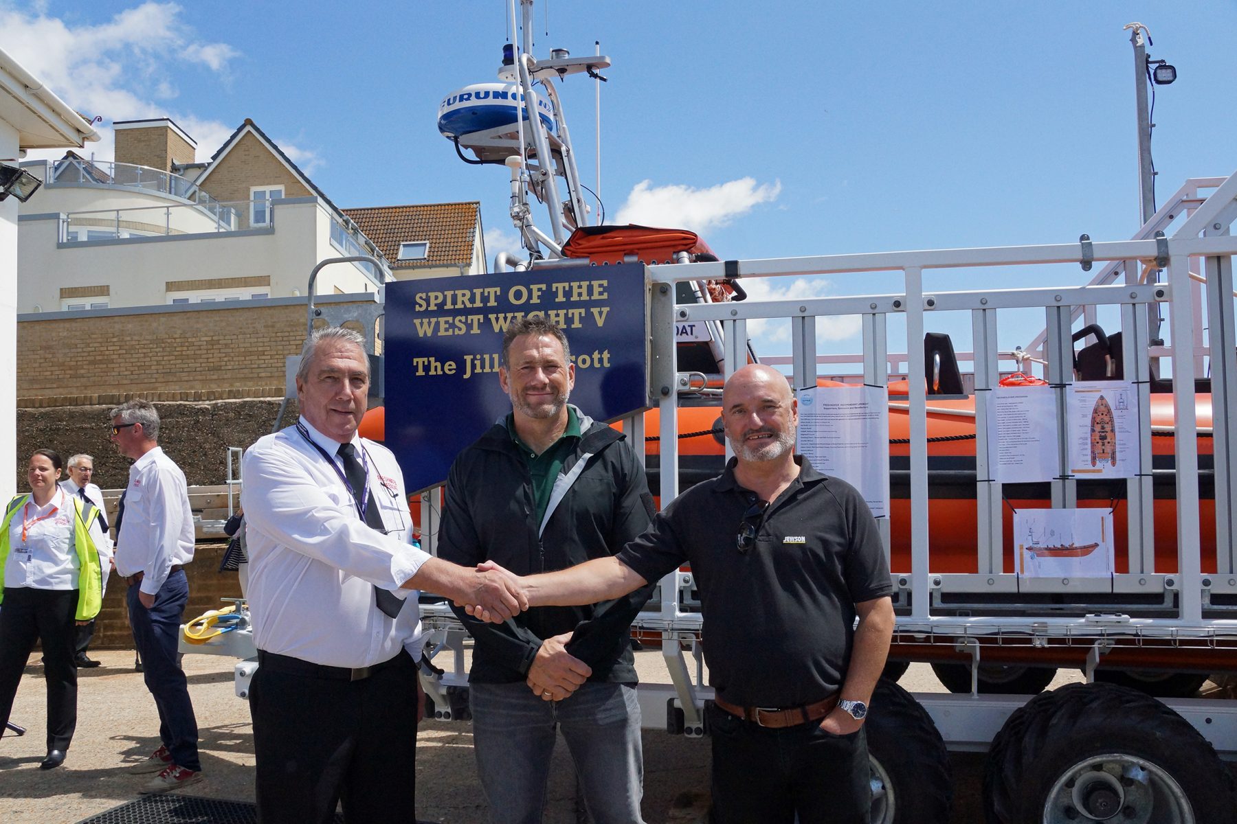 Jewson sponsors new Freshwater lifeboat - Builders Merchants Journal - BMJ