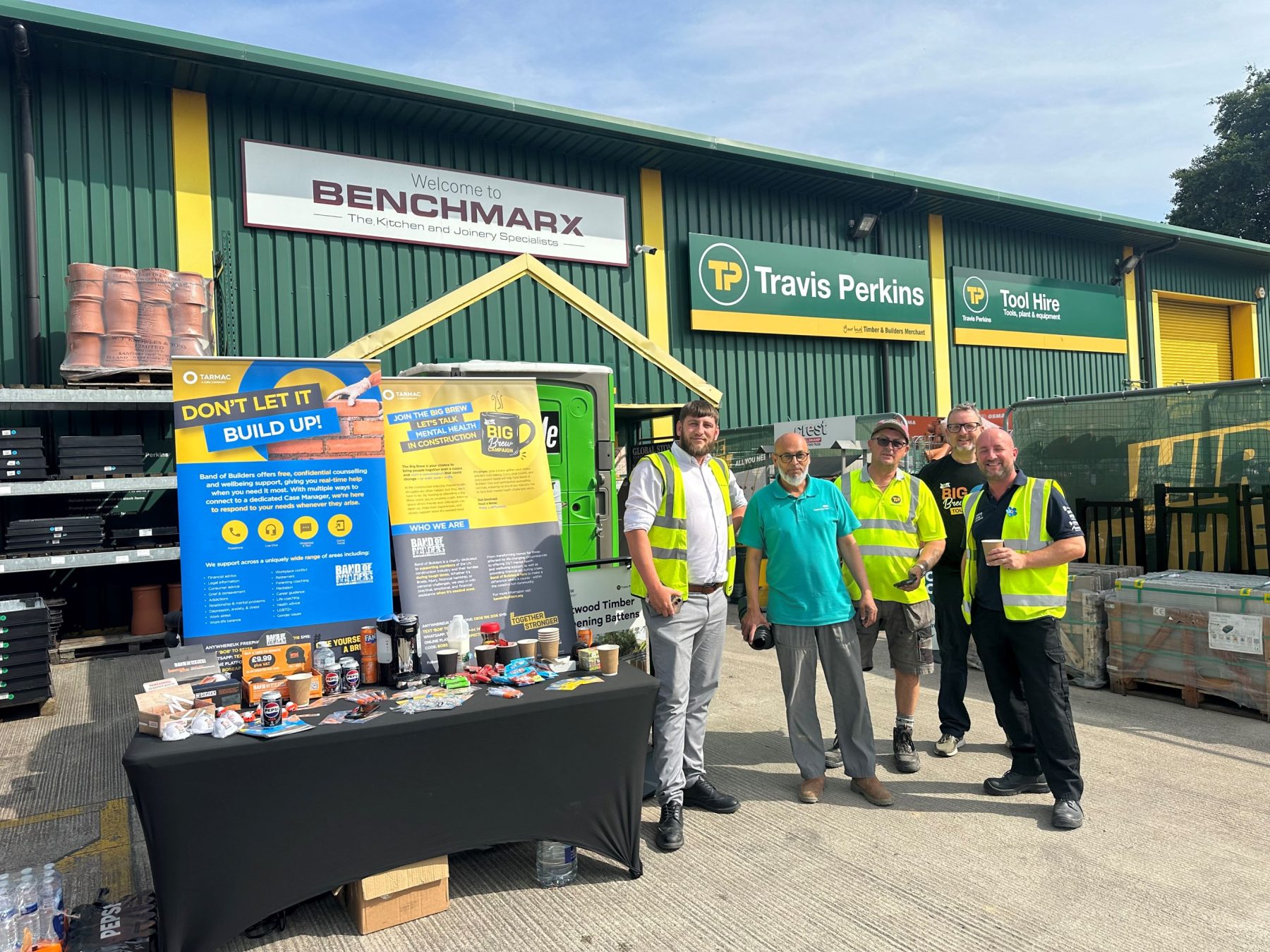 Tarmac partners with Band of Builders for the Big Brew Tour - Builders ...