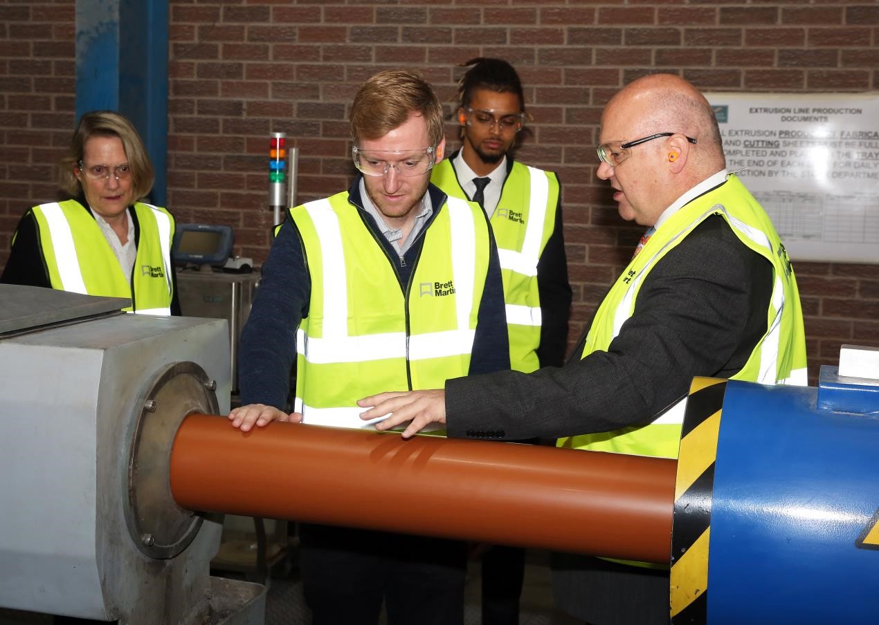 Brett Martin's Staveley site welcomes MP Lee Rowley - Builders ...
