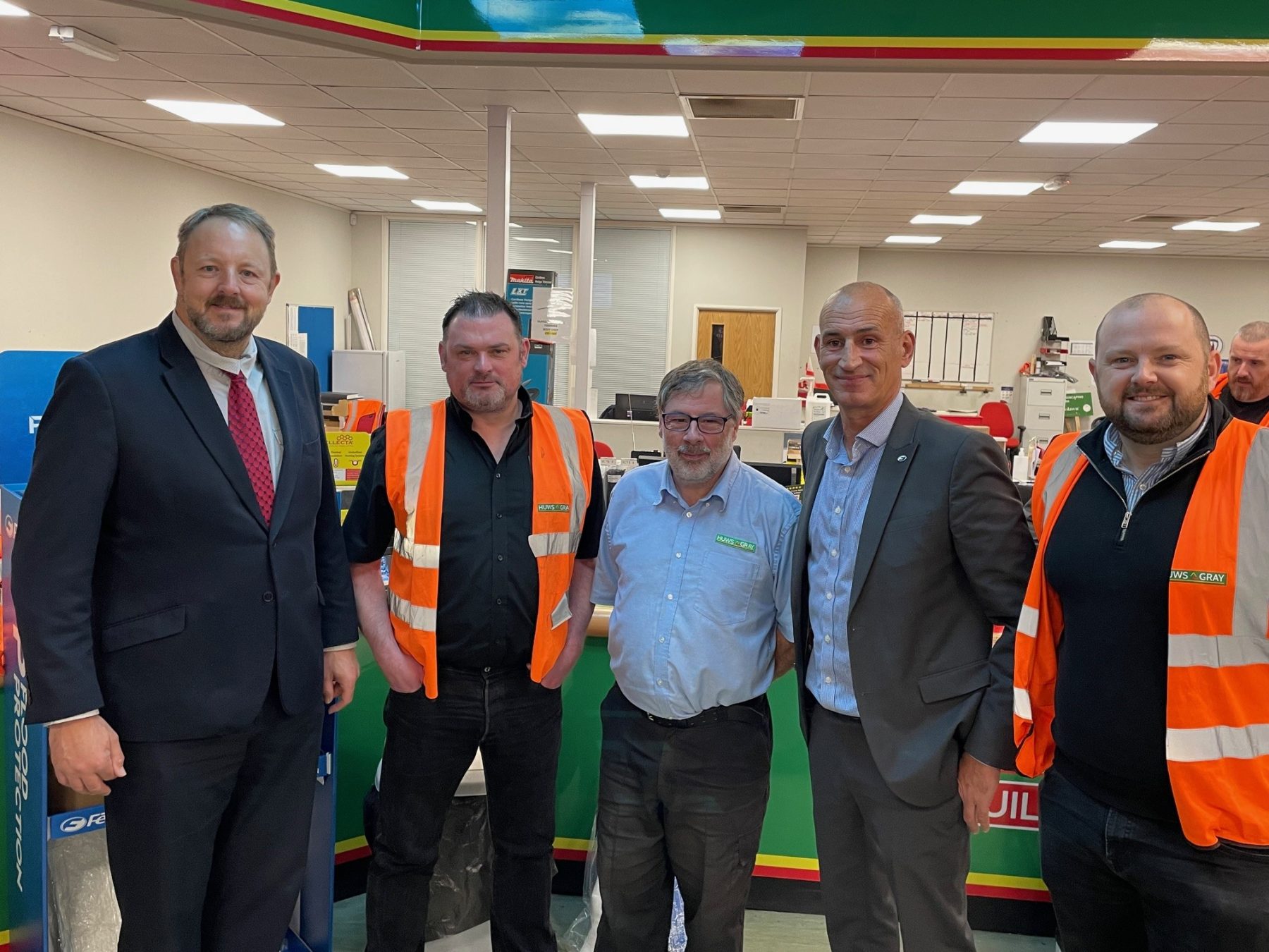 Toby Perkins MP visits Huws Gray - Builders Merchants Journal - BMJ