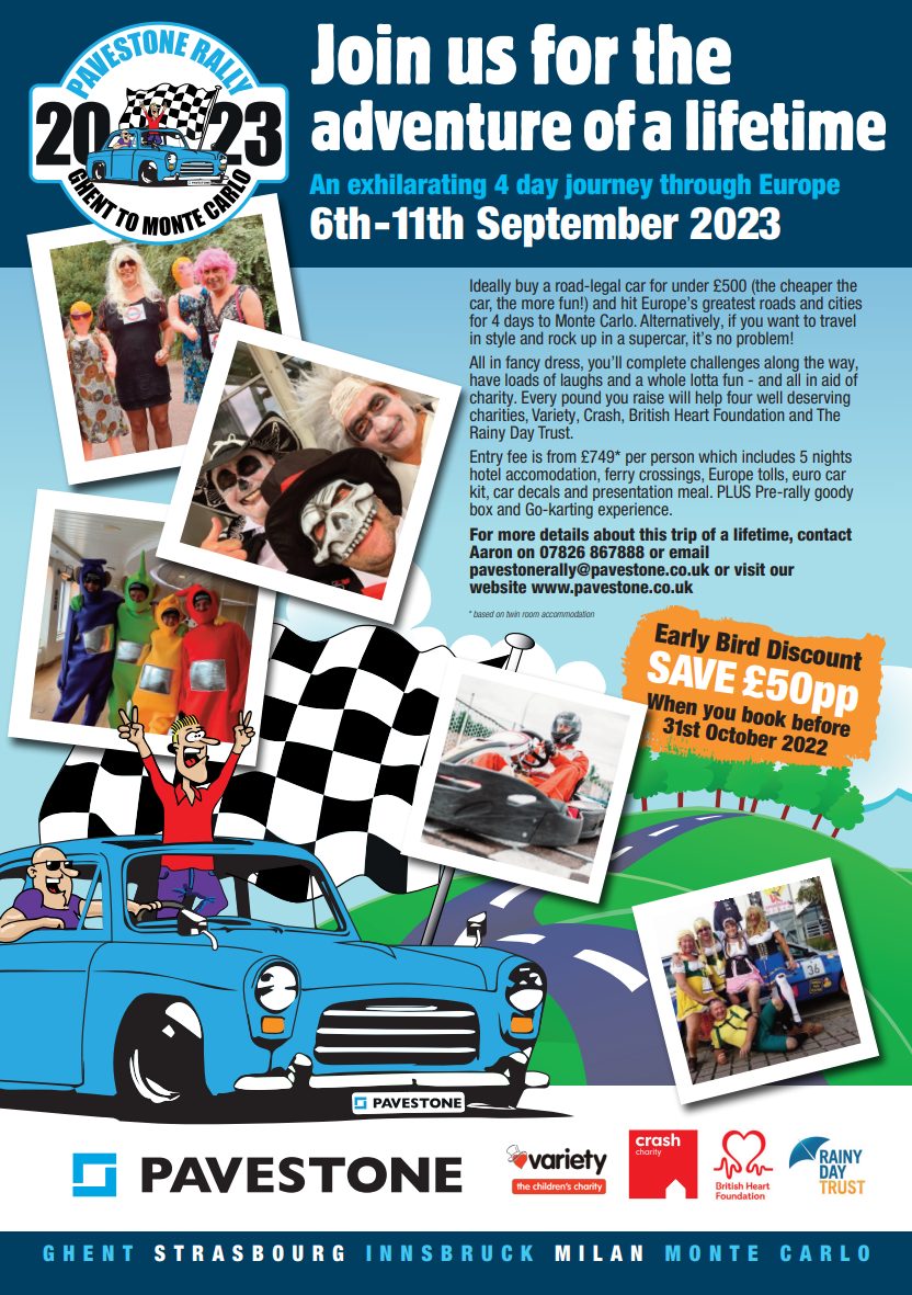 Pavestone Rally extends early bird rate - Builders Merchants Journal - BMJ