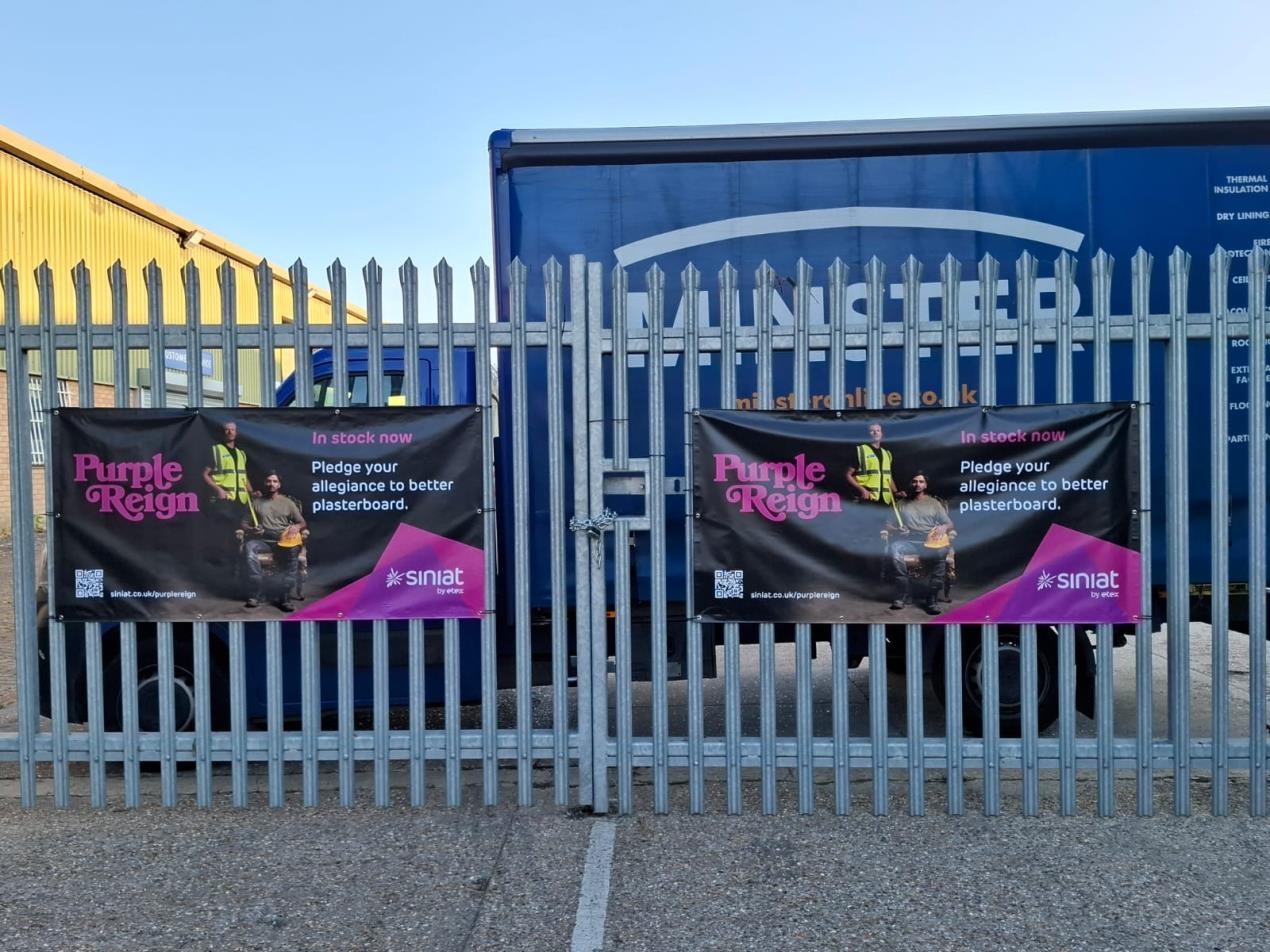 Siniat purple promotion pushes pizza and prizes - Builders Merchants ...