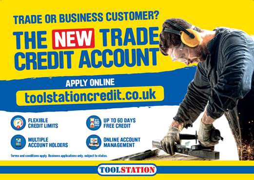 Toolstation offers new Trade credit service - Builders Merchants ...